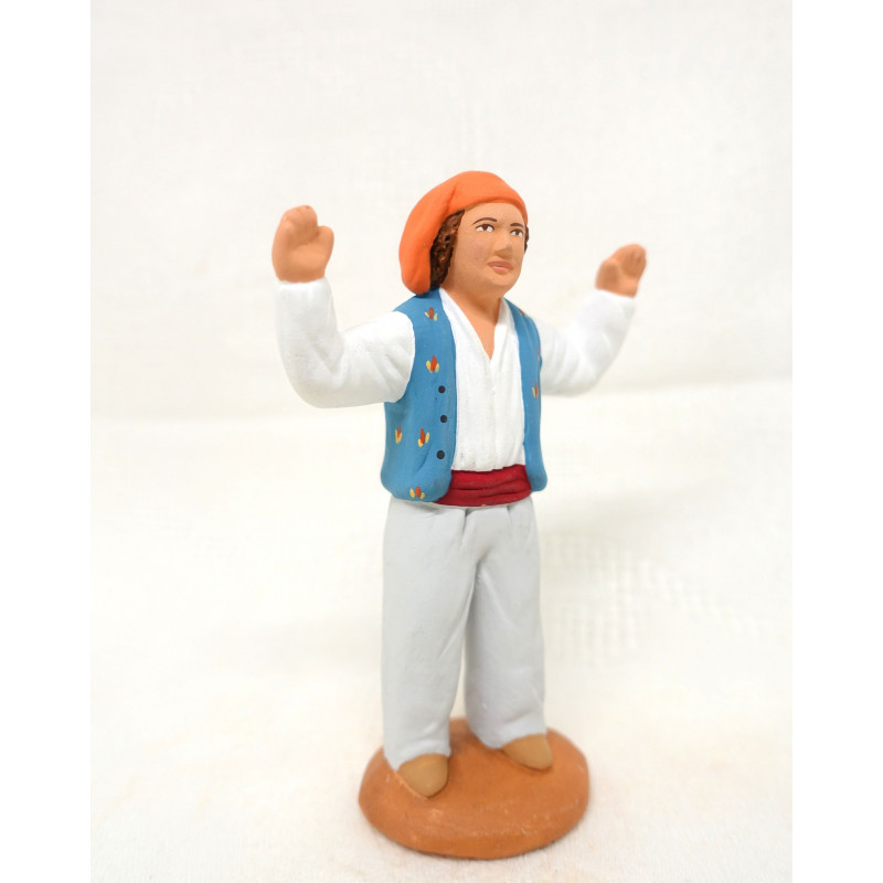 santon ravi de la crèche les santons de provence CAVASSE FERY