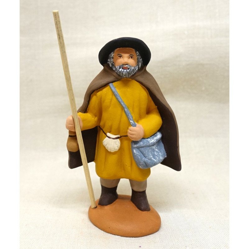 Santon le pelerin 9 cm, Santons Cavasse Fery, Santons de Provence